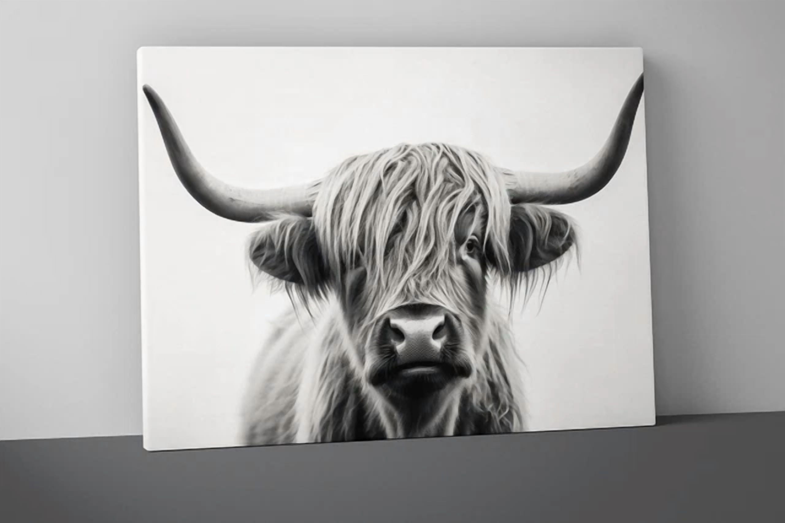 Dopaprint UNFRAMED PAPER POSTER Highland Cow Wall Art - Cow Art ...