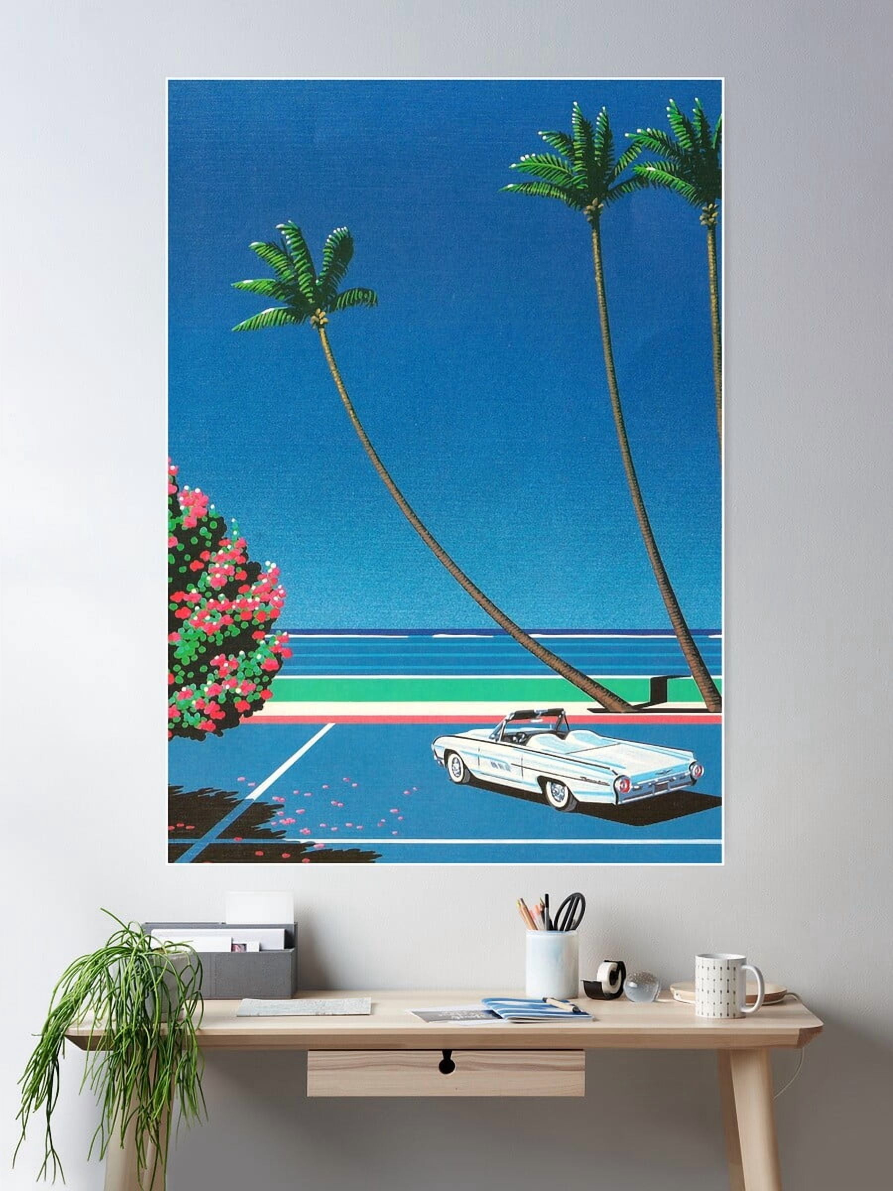 Dopaprint UNFRAMED PAPER POSTER Hiroshi Nagai City Pop Vintage Car ...