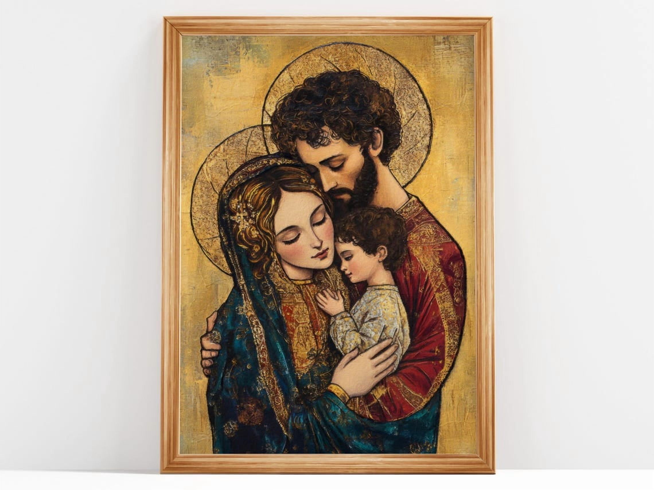 Dopaprint UNFRAMED PAPER POSTER Holy Family Sacred Love And Protection ...