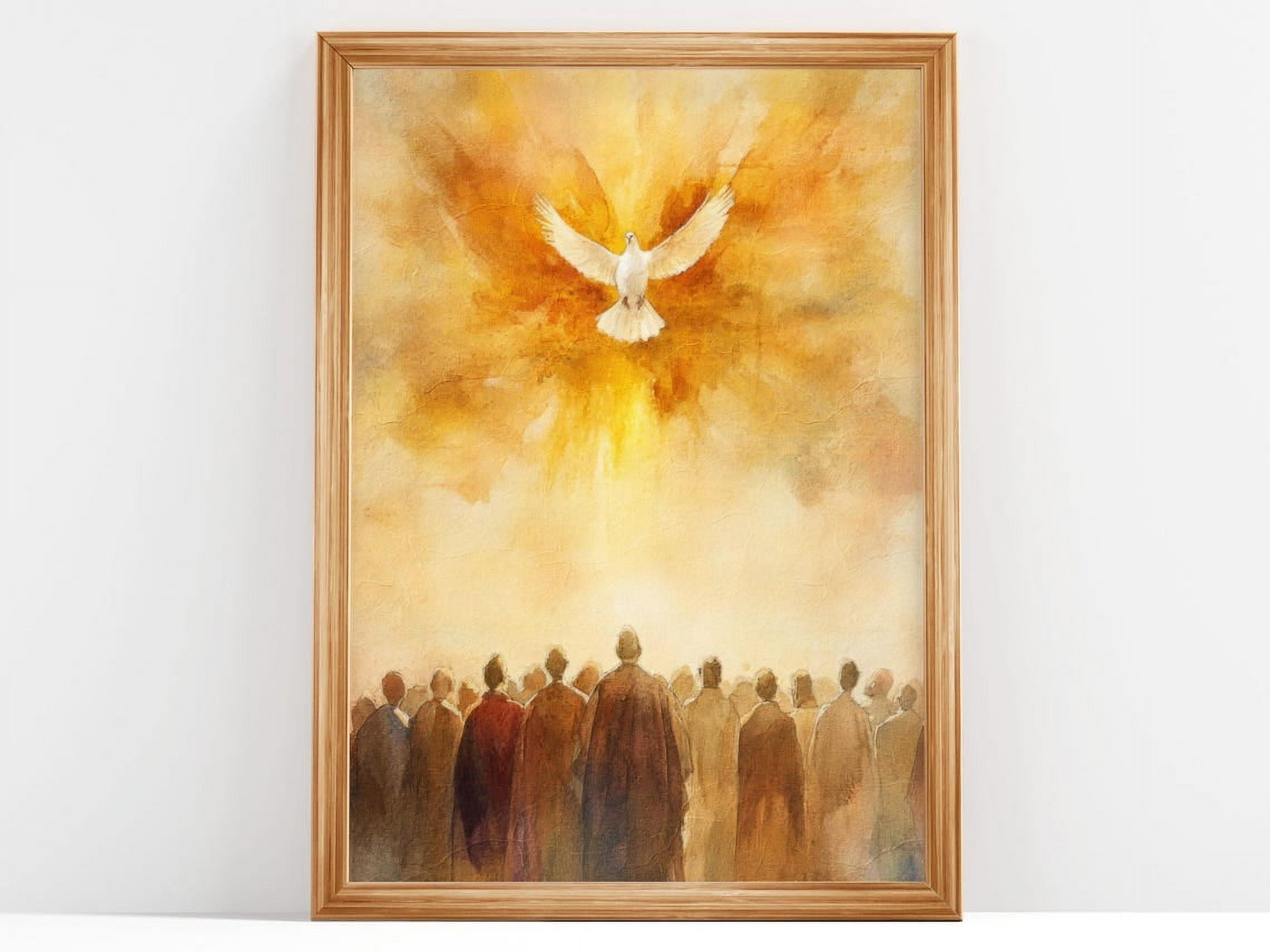 Dopaprint UNFRAMED PAPER POSTER Holy Spirit - Pentecost Christian Wall Decor, Holy Message ...