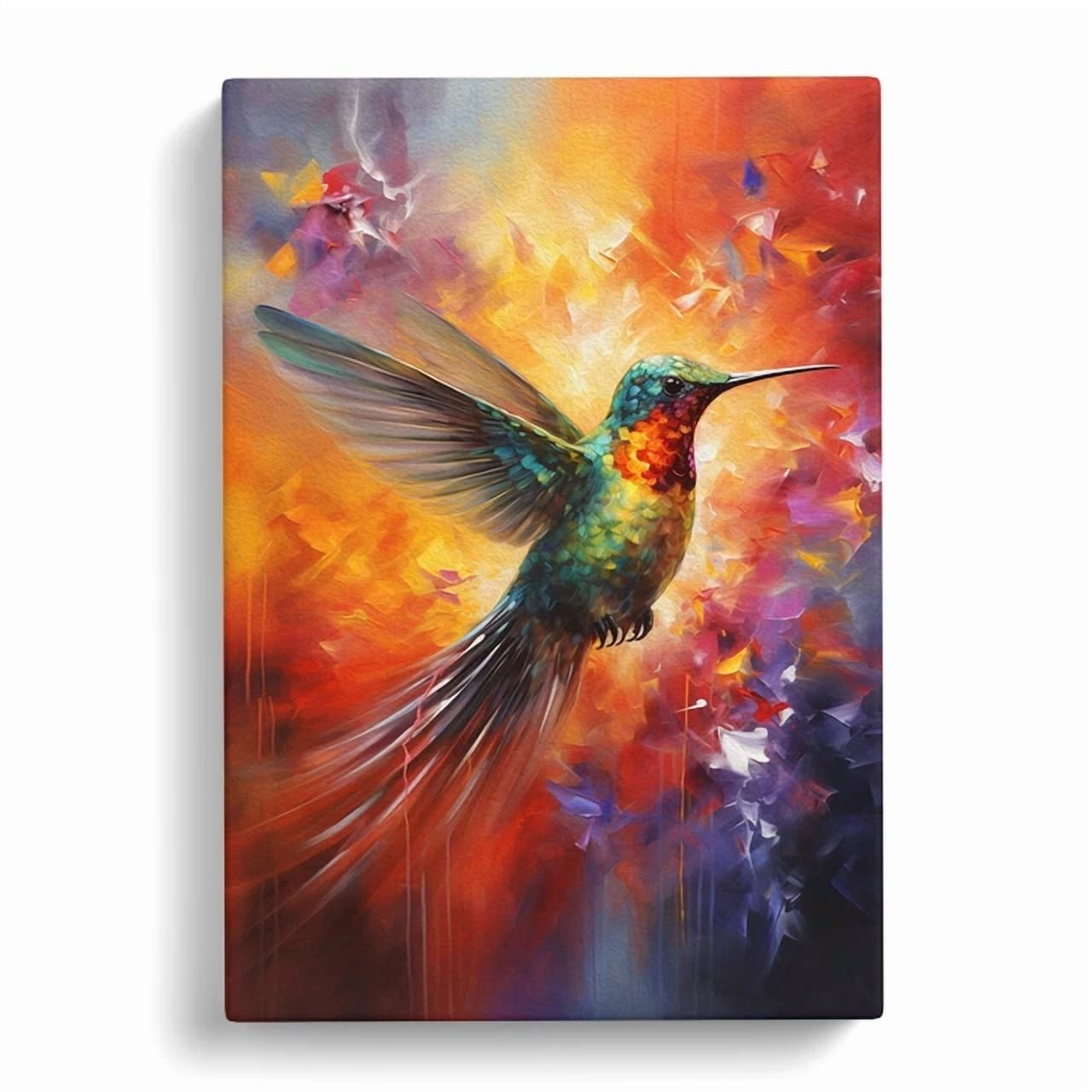 Dopaprint UNFRAMED PAPER POSTER Hummingbird Abstract Art Wall Art Print ...