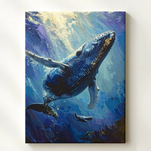 Dopaprint UNFRAMED PAPER POSTER Humpback Whale & Calf Postermajestic ...