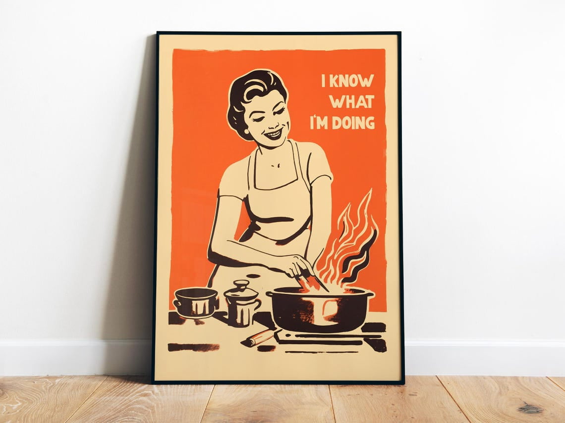Dopaprint UNFRAMED PAPER POSTER I Know What I'M Doing Poster Kitchen ...