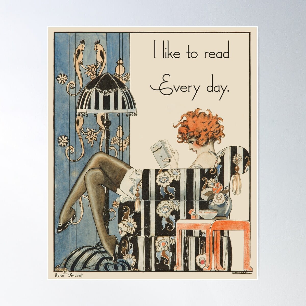 Dopaprint UNFRAMED PAPER POSTER I Like To Read Every Day For Book ...