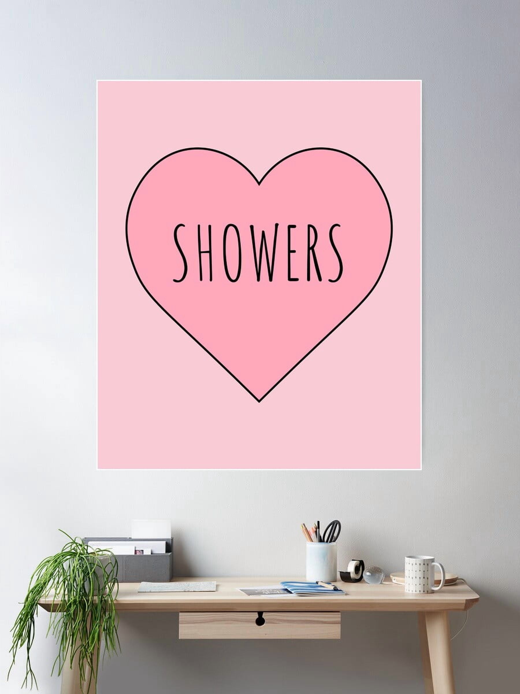 Dopaprint UNFRAMED PAPER POSTER I Love Showers Poster Wall Art, Modern ...