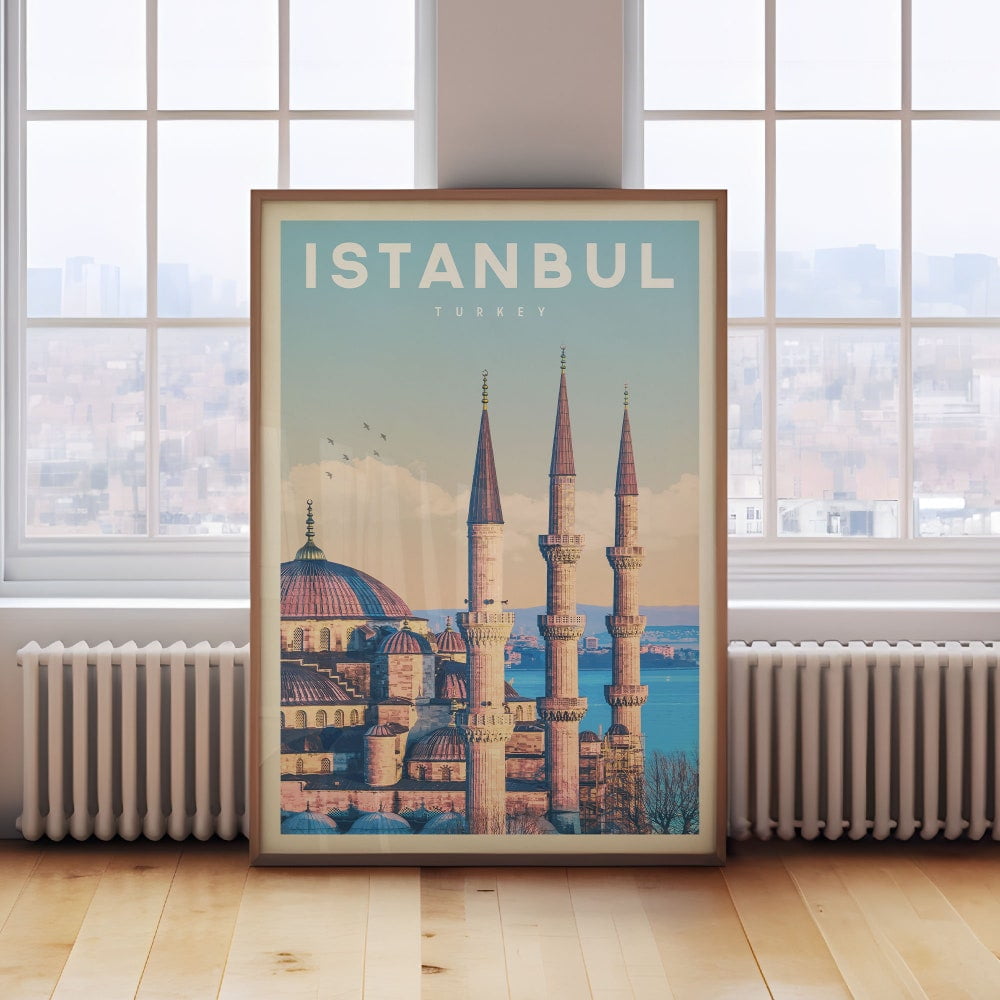 Dopaprint UNFRAMED PAPER POSTER Istanbul Vintage Poster, Istanbul Print ...