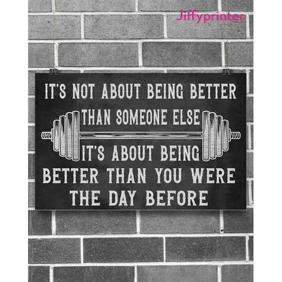 Dopaprint UNFRAMED PAPER POSTER It'S Not About Being Better Than ...