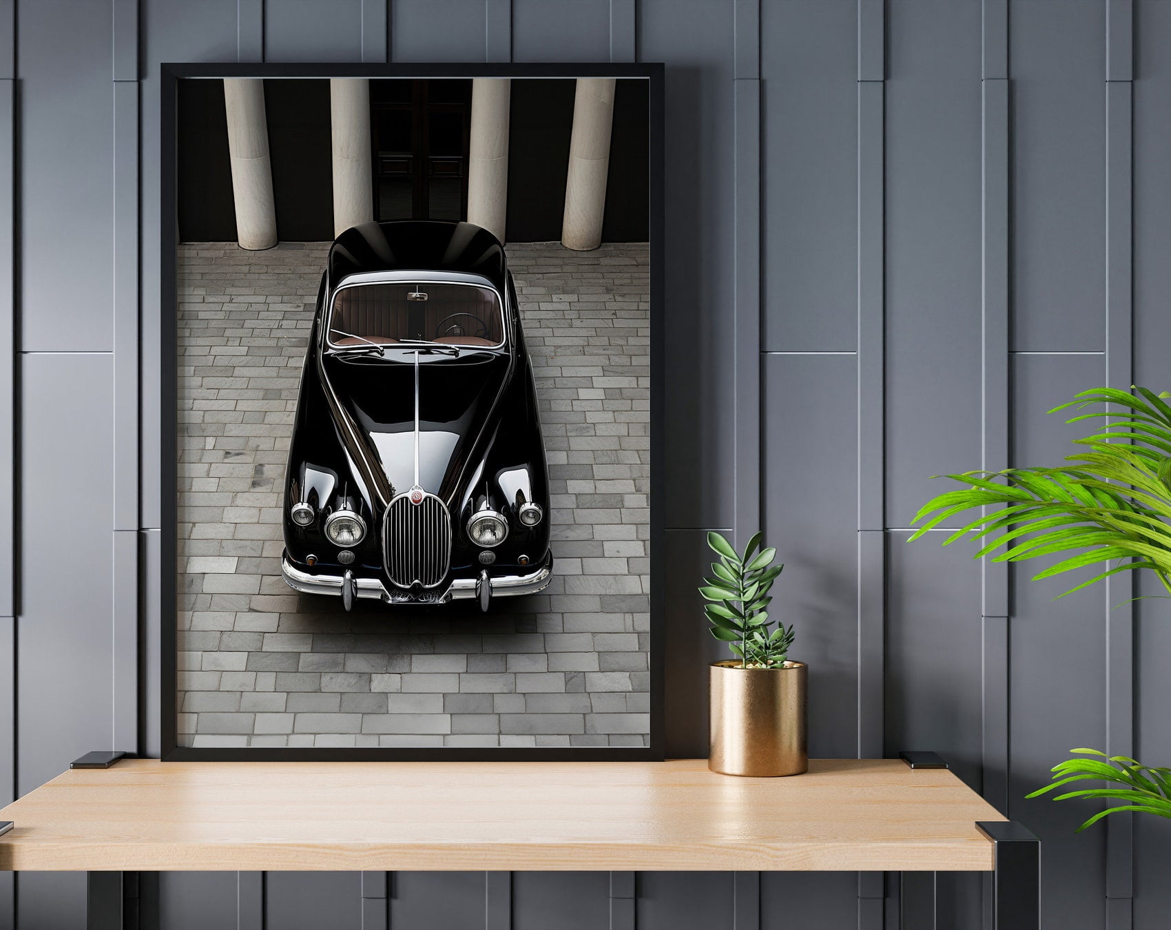Dopaprint UNFRAMED PAPER POSTER Jaguar Xk120 Car Poster Print Vintage ...