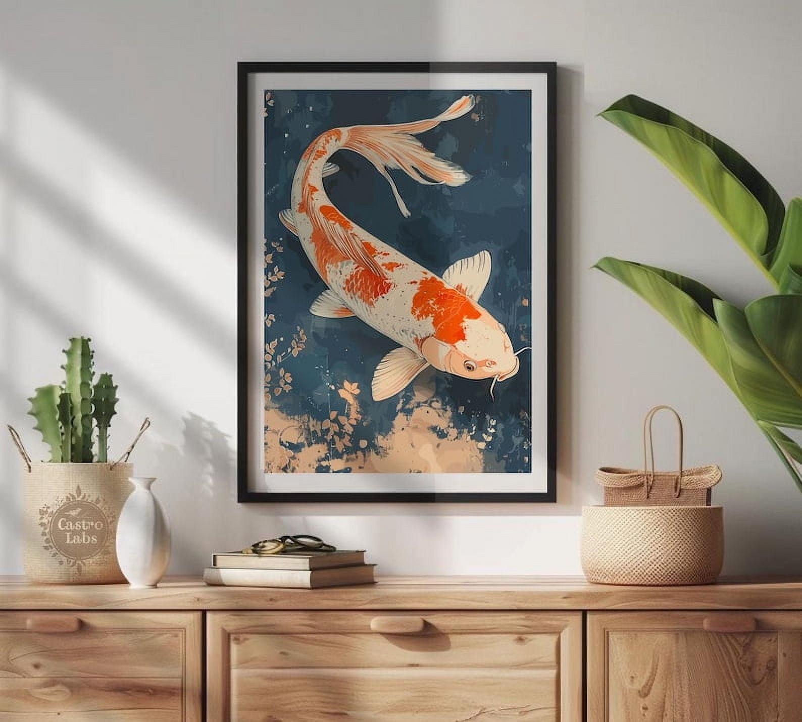 Dopaprint UNFRAMED PAPER POSTER Japanese Koi Fish Print - Japanese Koi ...
