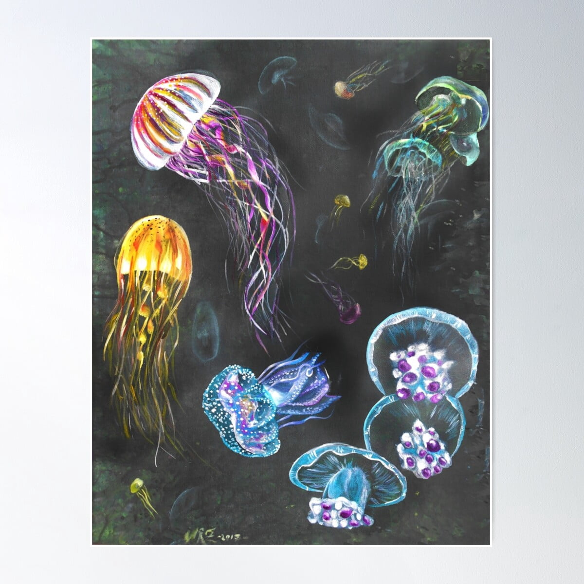 Dopaprint UNFRAMED PAPER POSTER Jellies Poster Wall Art, Modern Wall ...