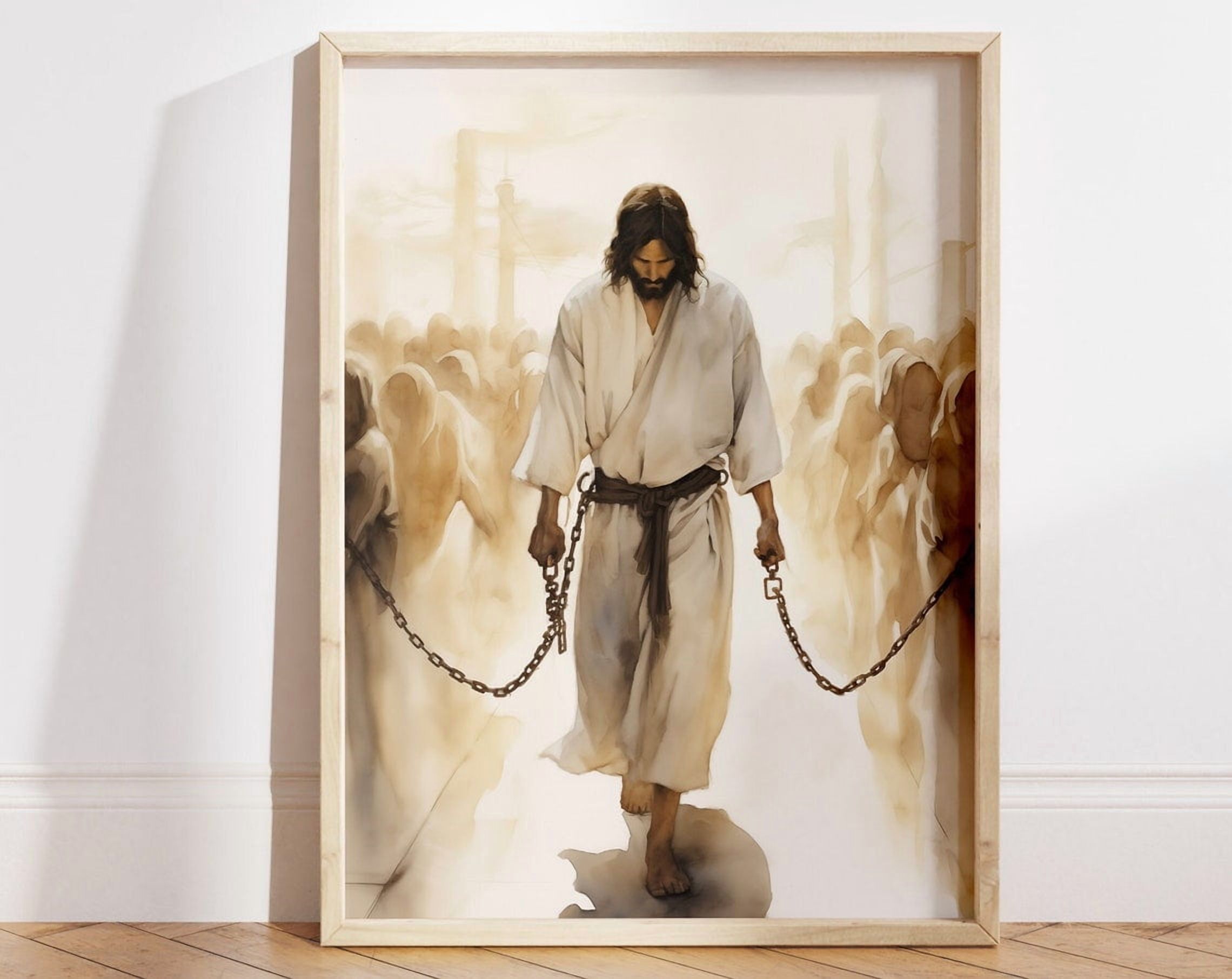 Dopaprint UNFRAMED PAPER POSTER Jesus In Chains Poster By Wallency ...