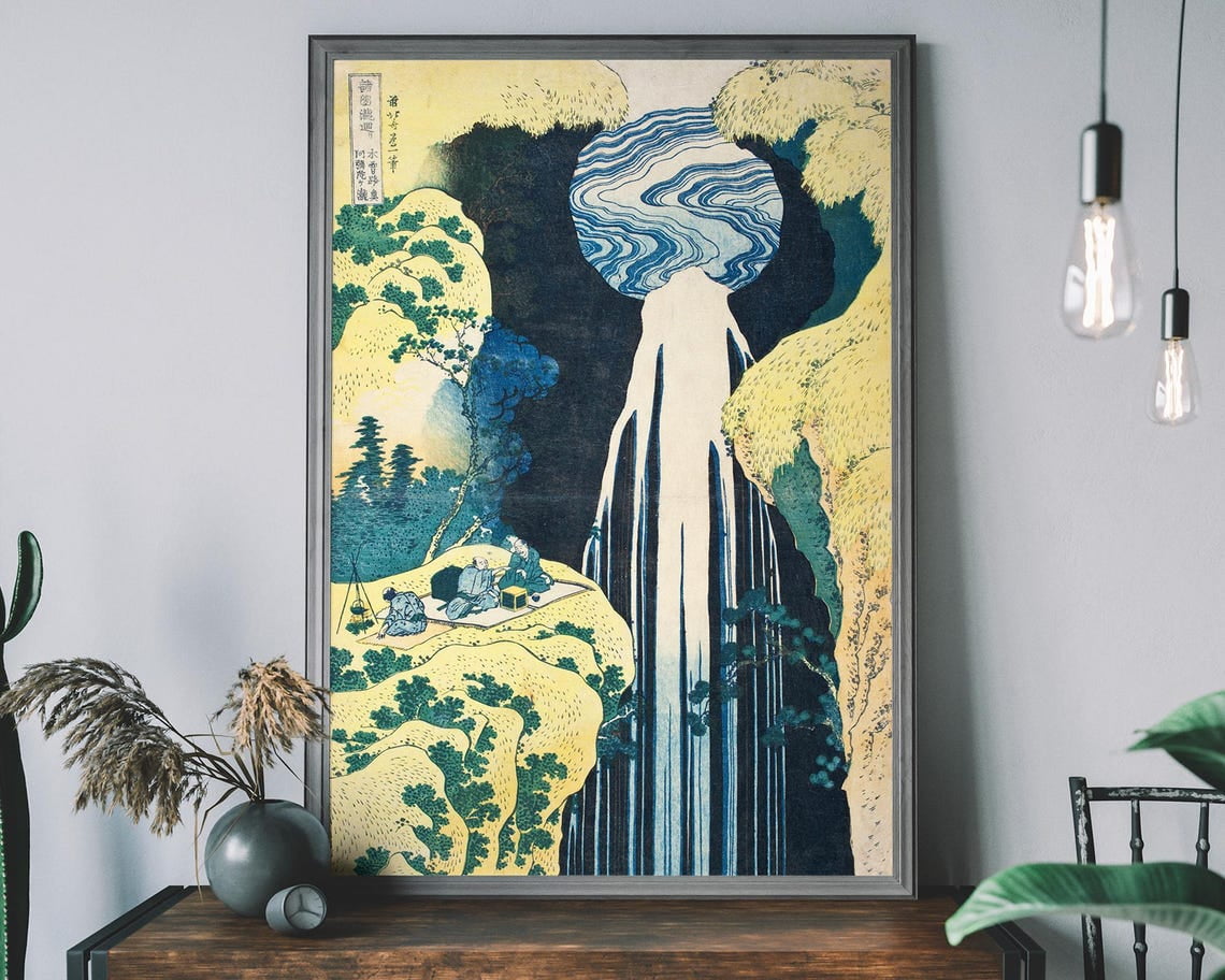 Dopaprint UNFRAMED PAPER POSTER Katsushika Hokusai Vintage Print The ...