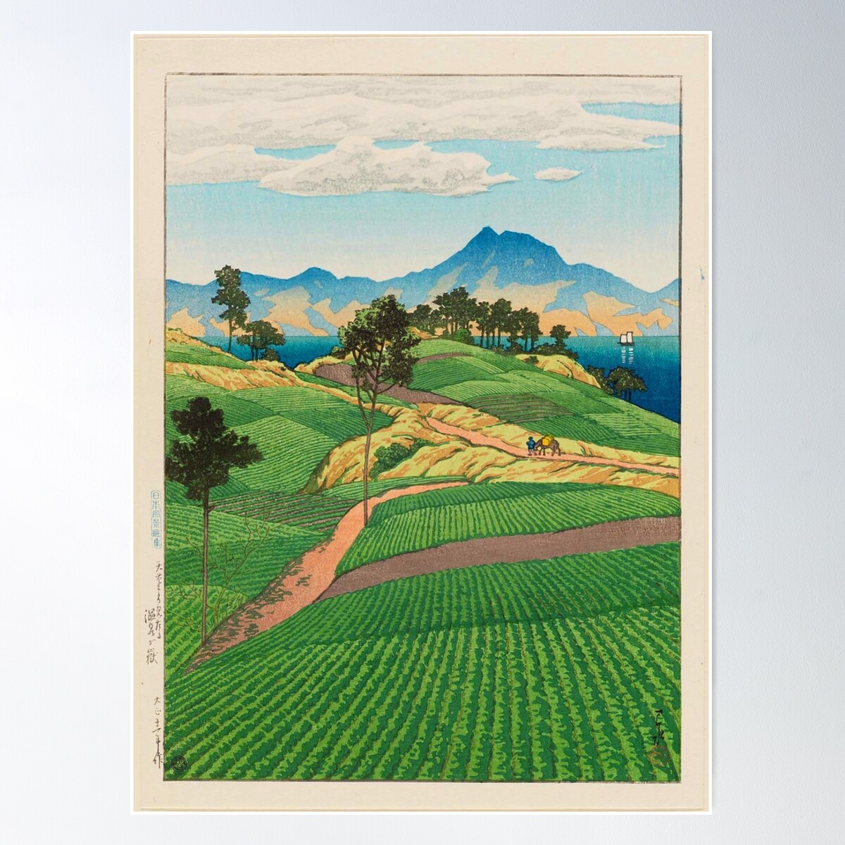 Dopaprint UNFRAMED PAPER POSTER Kawase Hasui The Onsen Range Seen From ...