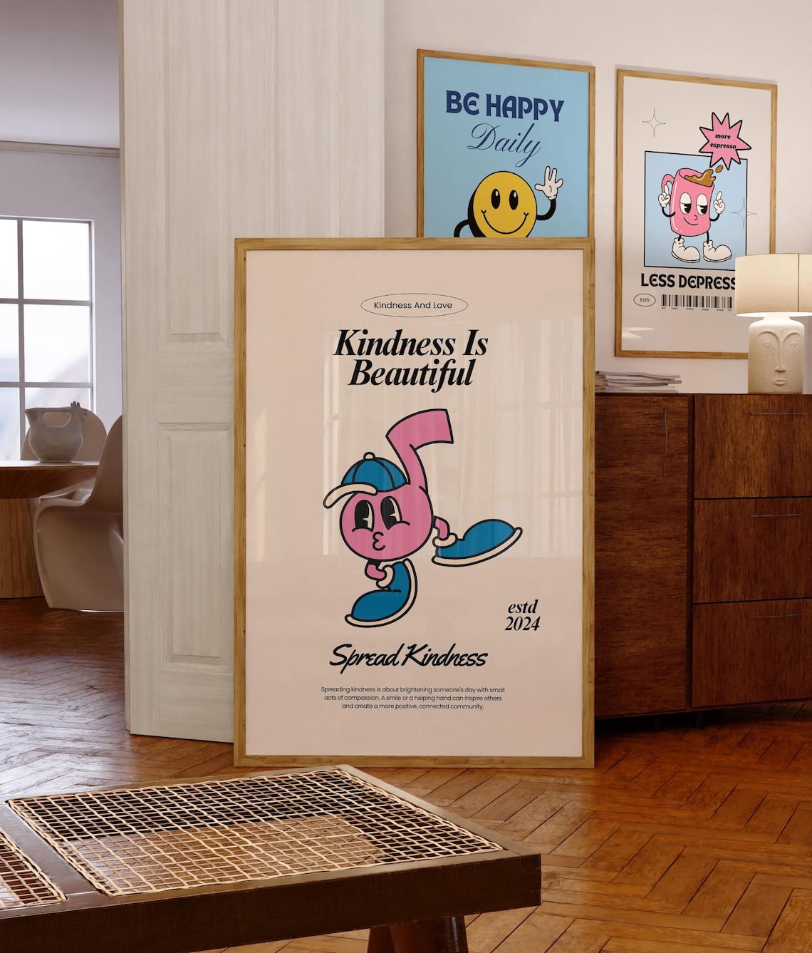Dopaprint UNFRAMED PAPER POSTER Kindness Is Beautiful Poster-Retro ...
