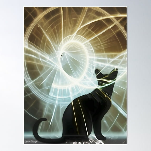 Dopaprint UNFRAMED PAPER POSTER Kitty And Quantum Physics Poster Wall ...