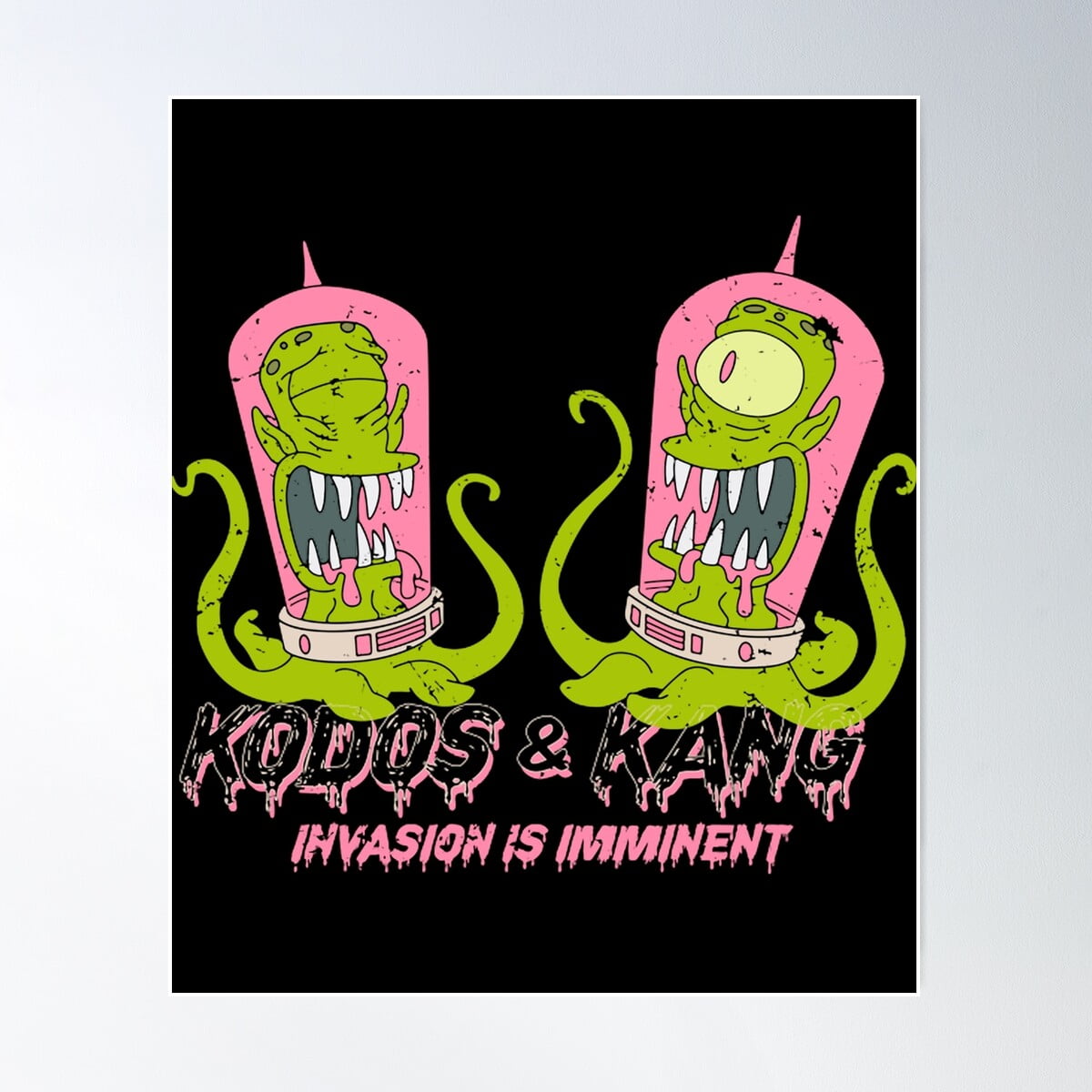 Dopaprint UNFRAMED PAPER POSTER Kodos & Kang Tposter Wall Art, Modern ...