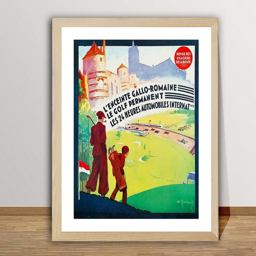 Dopaprint UNFRAMED PAPER POSTER L'Enceinte Gallo Romaine, Le Golf ...