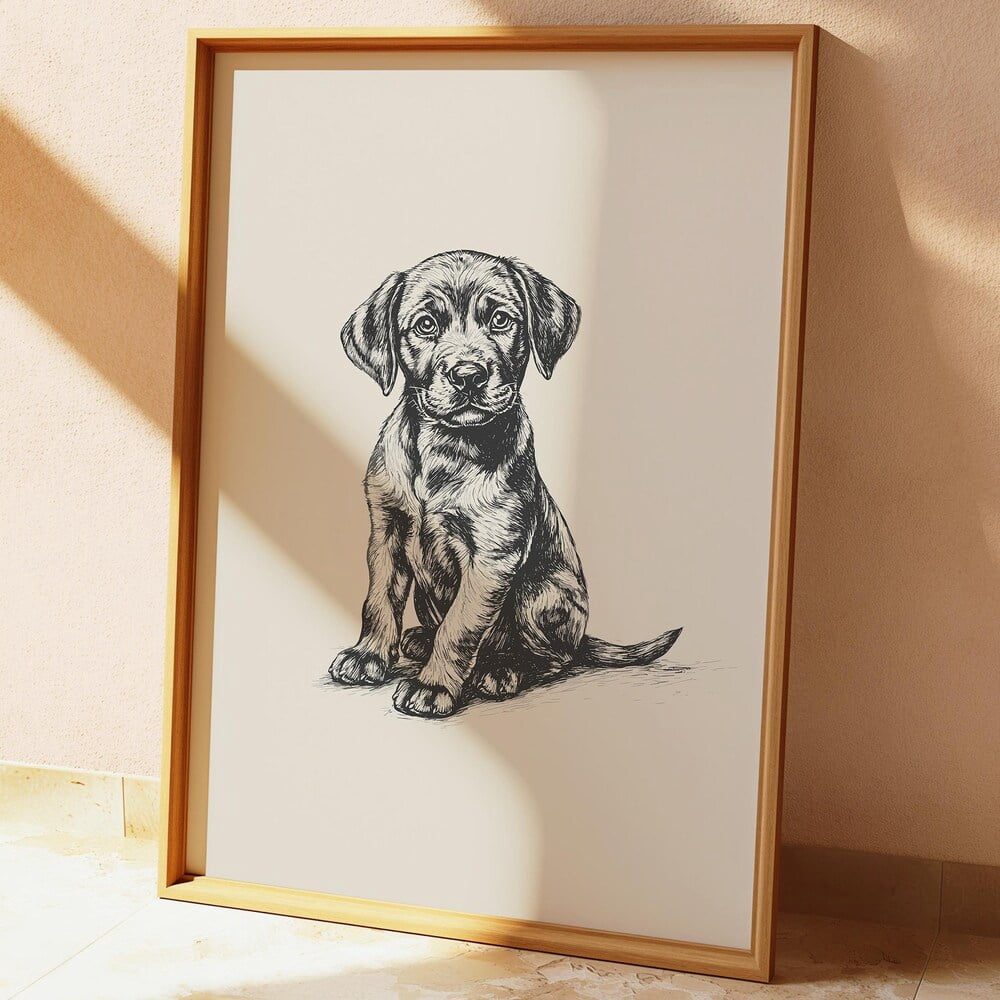Dopaprint UNFRAMED PAPER POSTER Labrador Retriever Puppy Nursery Print ...