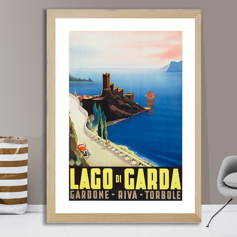 Dopaprint UNFRAMED PAPER POSTER Lago Di Garda, Gardone, Riva, Torbole ...