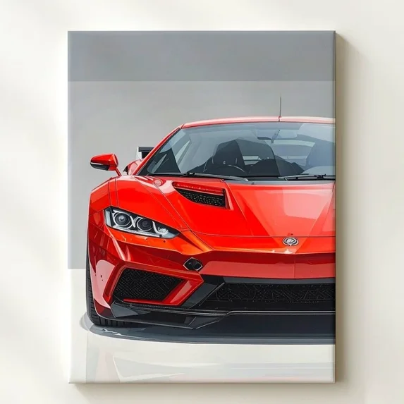 Dopaprint UNFRAMED PAPER POSTER Lamborghini Aventador Red Hypercar ...