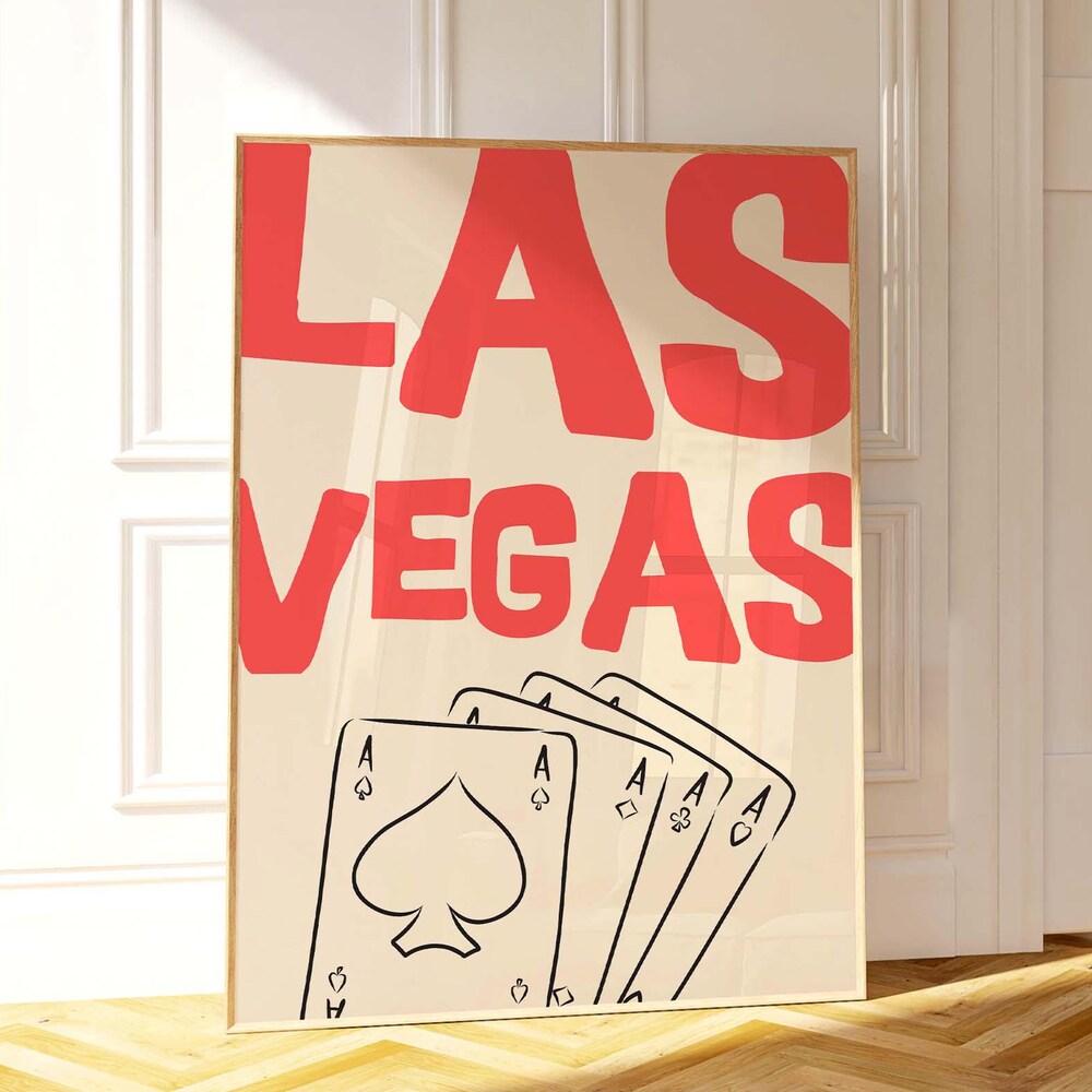 Dopaprint UNFRAMED PAPER POSTER Las Vegas Art Print Vintage Las Vegas ...