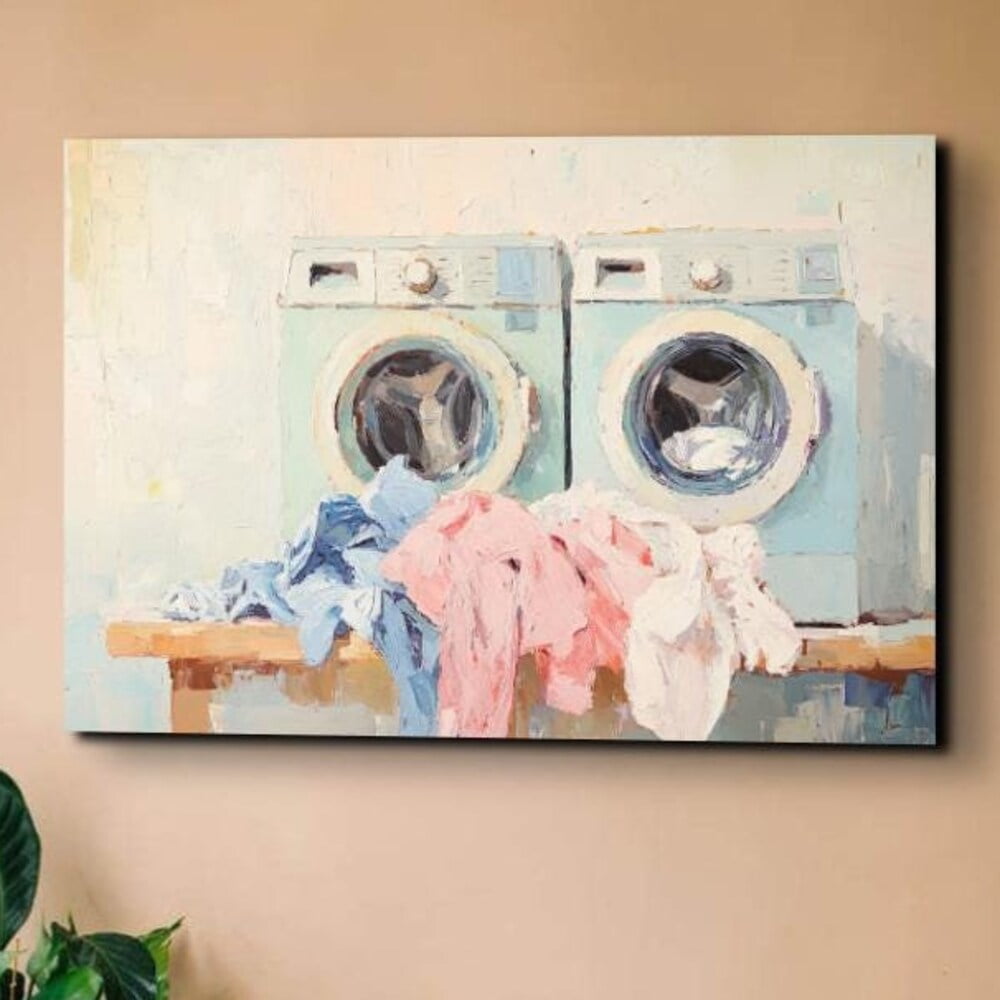 Dopaprint UNFRAMED PAPER POSTER Laundry Machine Art, Laundry Room Art ...