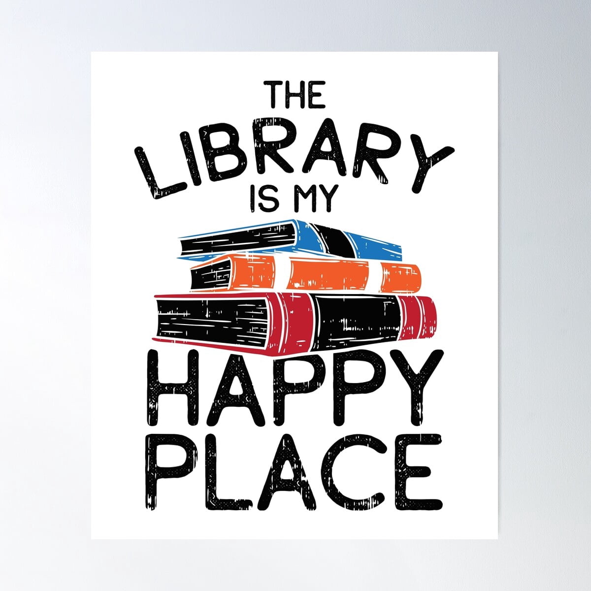 Dopaprint UNFRAMED PAPER POSTER Librarian Books Reading Poster Wall Art ...