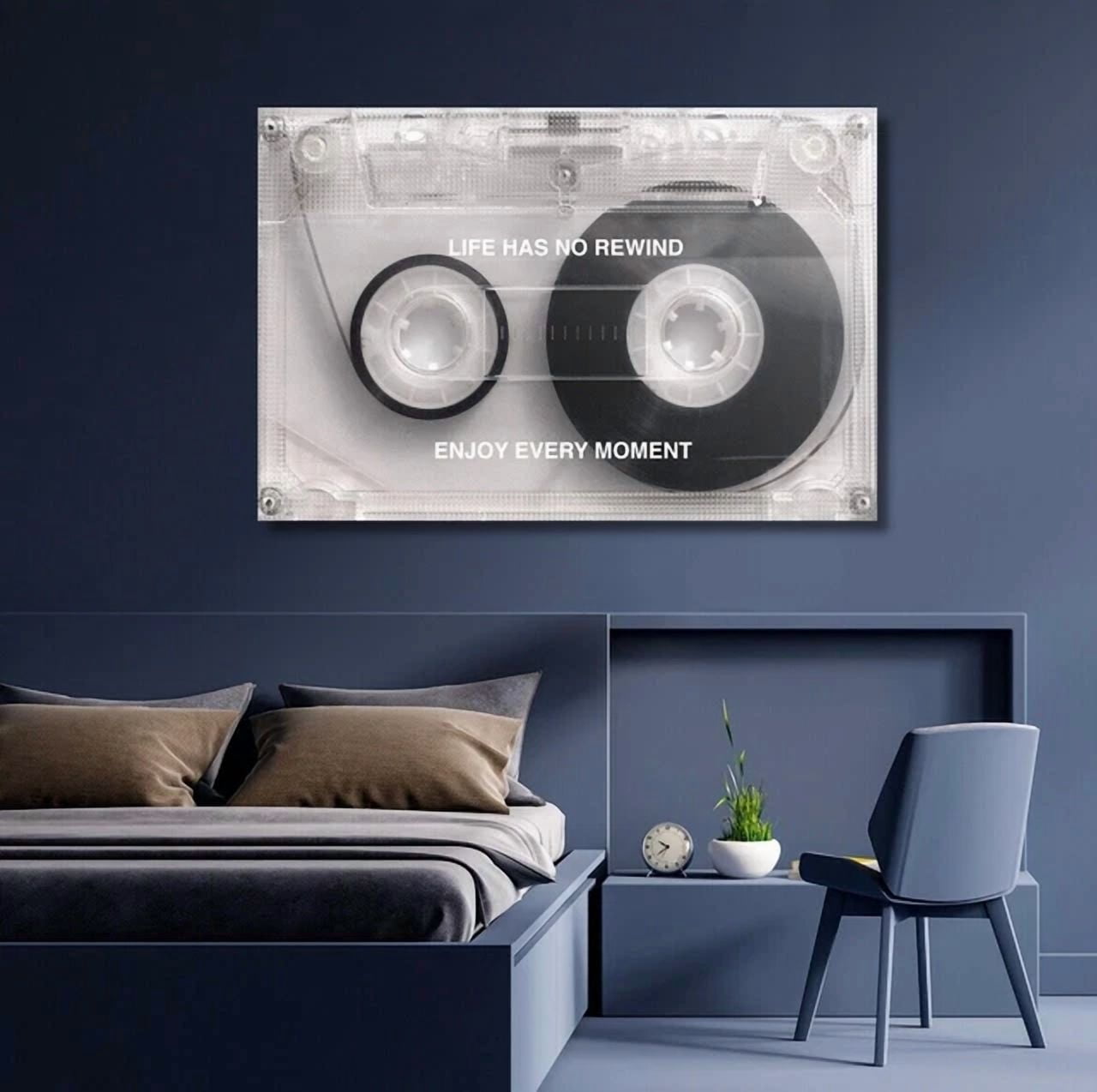 Dopaprint UNFRAMED PAPER POSTER Life Has No Rewind Cassette ...