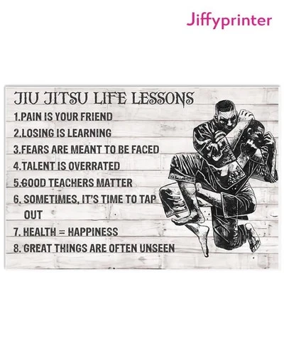 Dopaprint UNFRAMED PAPER POSTER Life Lesson The Eighth Jiu Jitsu Poster ...