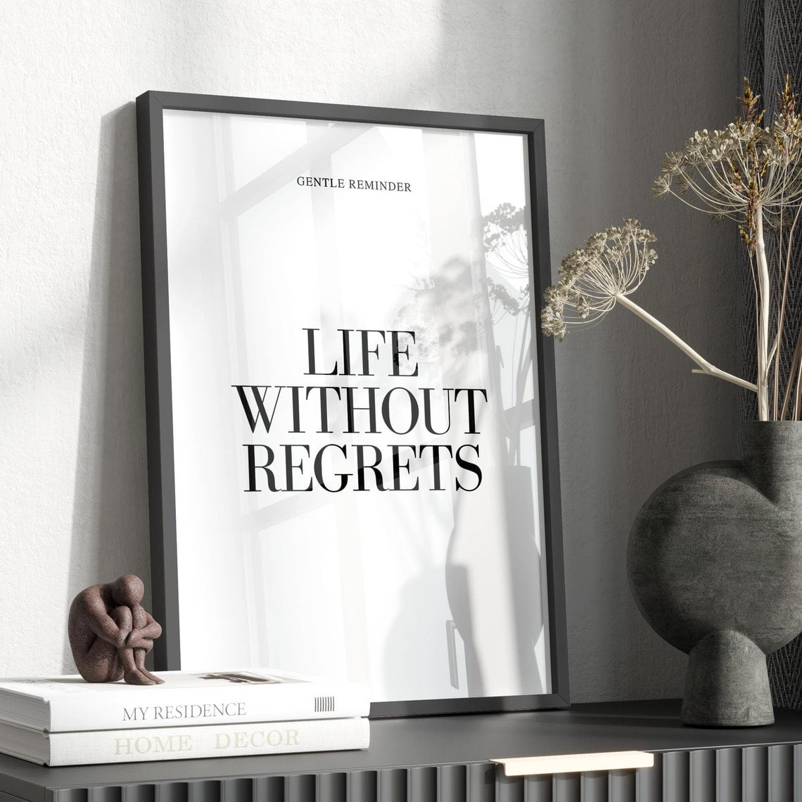 Dopaprint UNFRAMED PAPER POSTER Life Without Regrets Print Wall Art ...