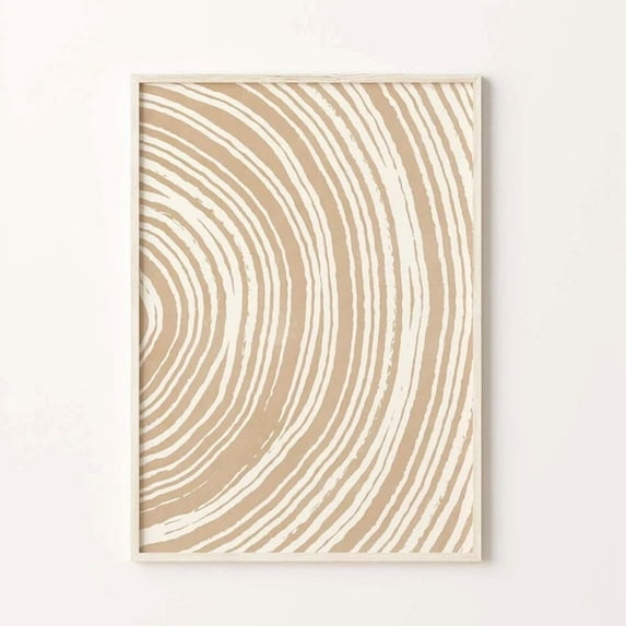 Dopaprint UNFRAMED PAPER POSTER Line Beige Abstract Art Poster Art ...