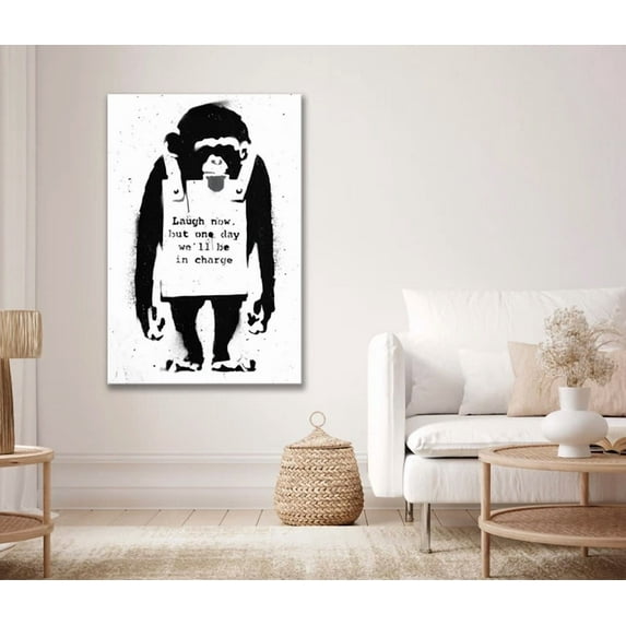 Dopaprint UNFRAMED PAPER POSTER Little Monkey With Sign Message Poster ...