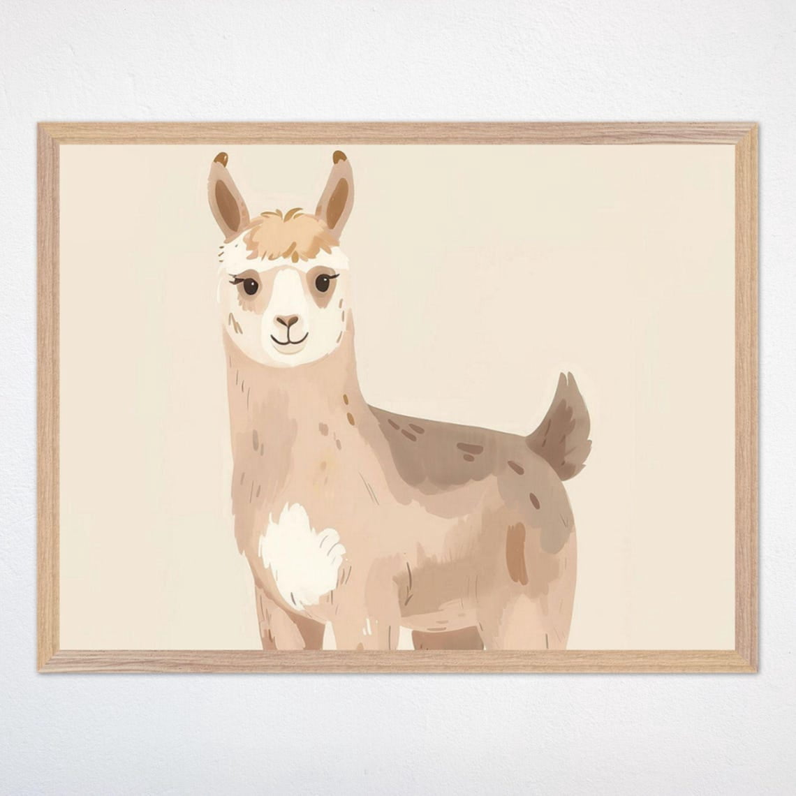 Dopaprint UNFRAMED PAPER POSTER Llama Wall Art For Nursery And Kids ...