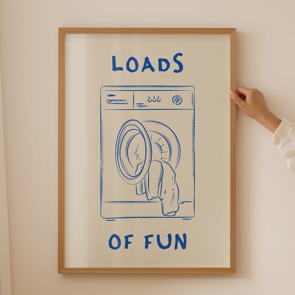 Dopaprint UNFRAMED PAPER POSTER Loads Of Fun Poster Funny Laundry Print ...