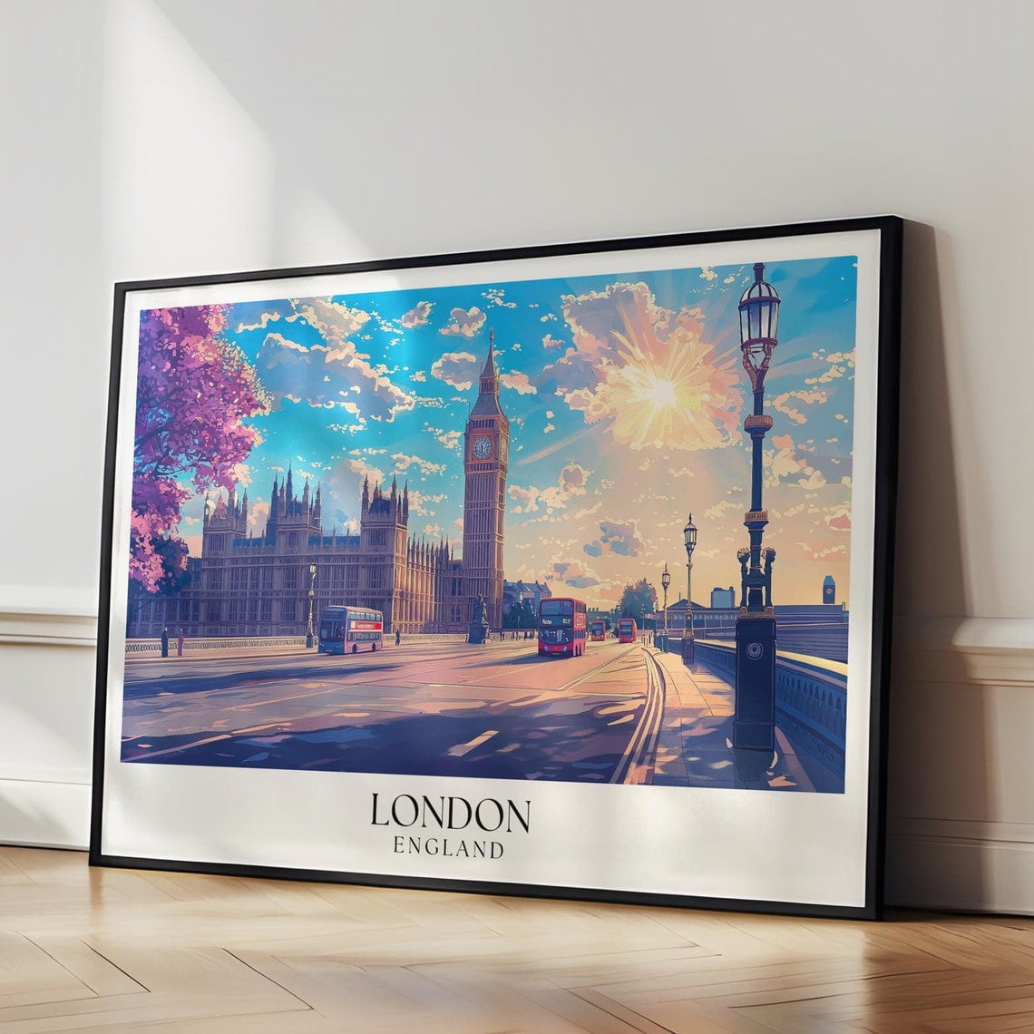 Dopaprint UNFRAMED PAPER POSTER London Print, Europe Travel Wall Decor ...
