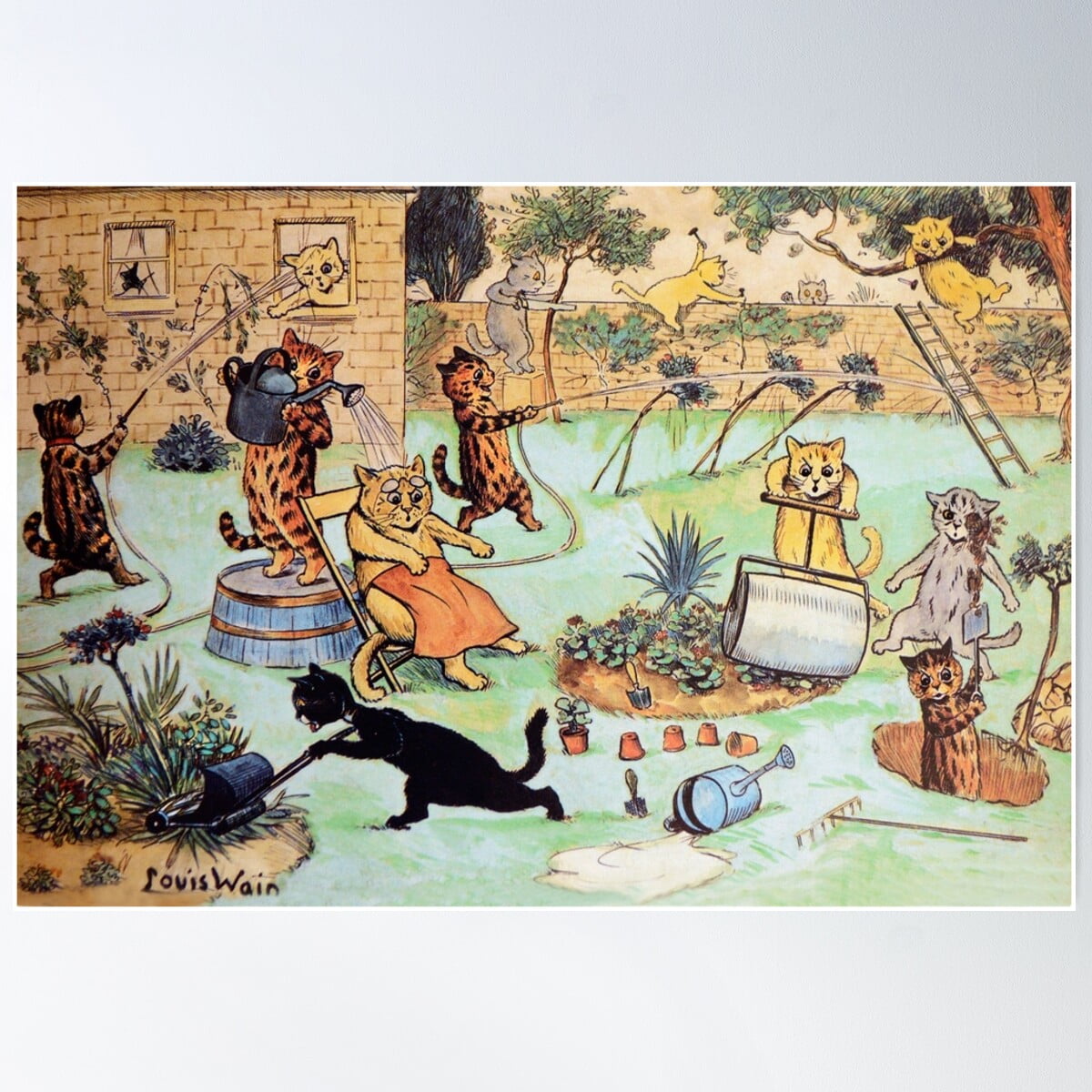Dopaprint UNFRAMED PAPER POSTER Louis Wain - Don'T Hire These Cats As ...