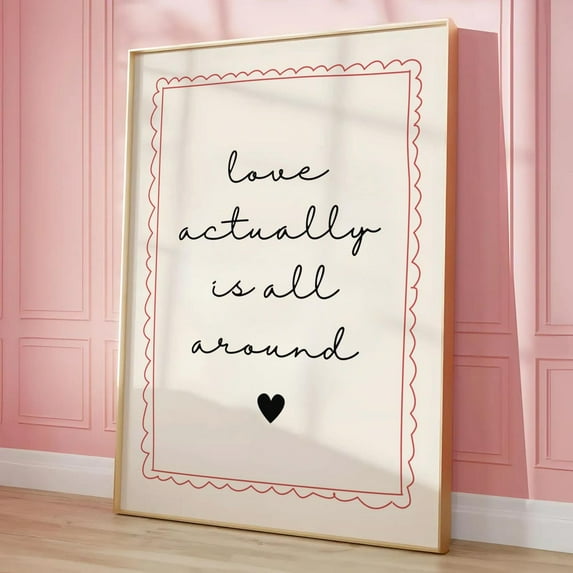 Dopaprint UNFRAMED PAPER POSTER Love Actually Is All Around Print, Room ...