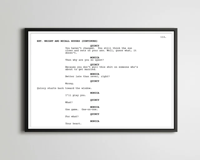 Dopaprint UNFRAMED PAPER POSTER Love And Basketball Screenplay Poster ...