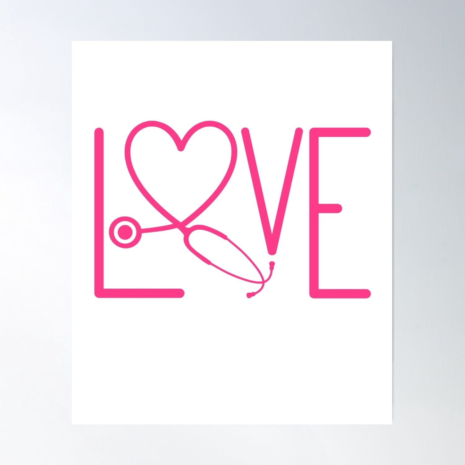 Dopaprint UNFRAMED PAPER POSTER Love Nursing For Cna Lpn Rn Or Nursing ...