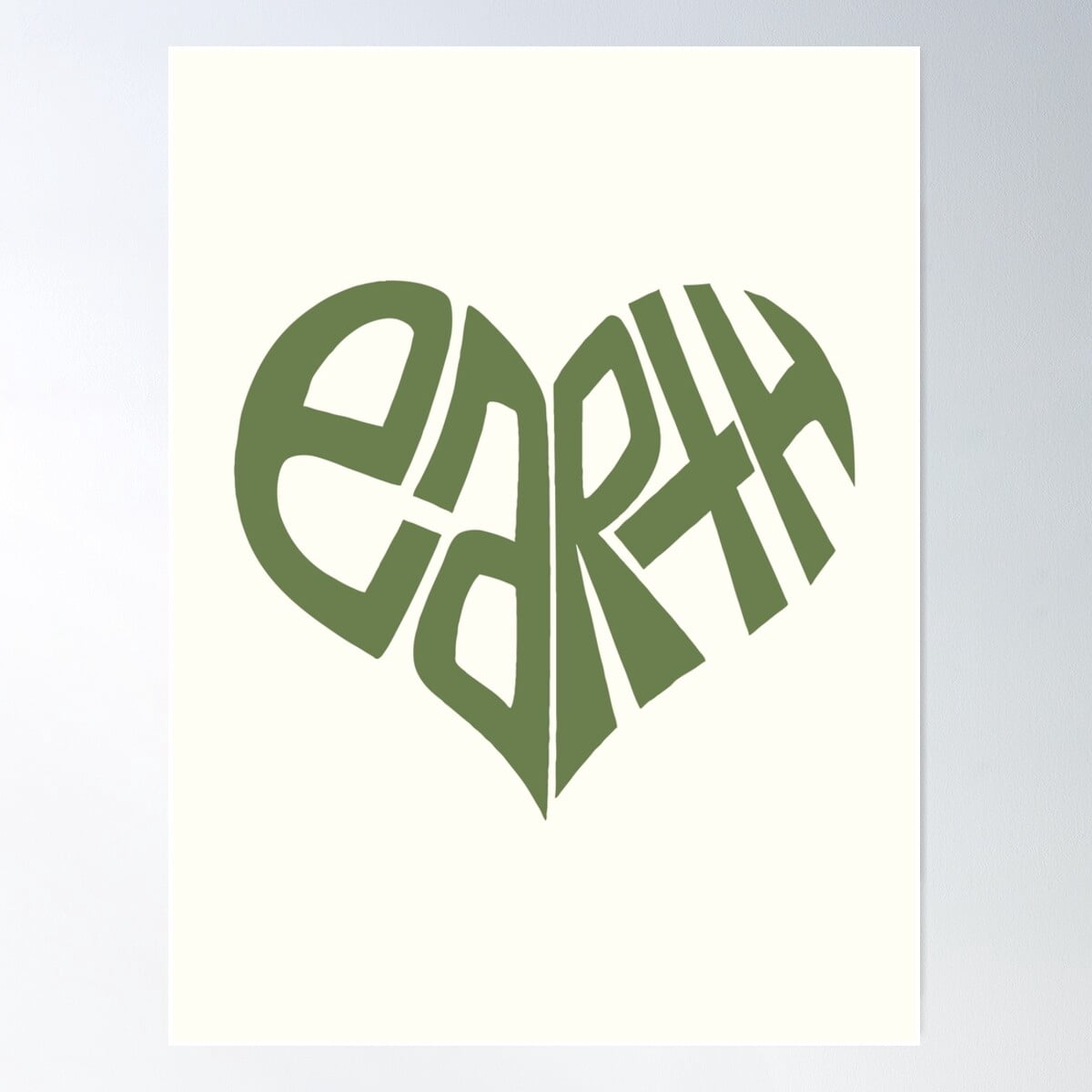 Dopaprint UNFRAMED PAPER POSTER Love The Earth. Poster Wall Art, Modern Wall Decor For Living ...