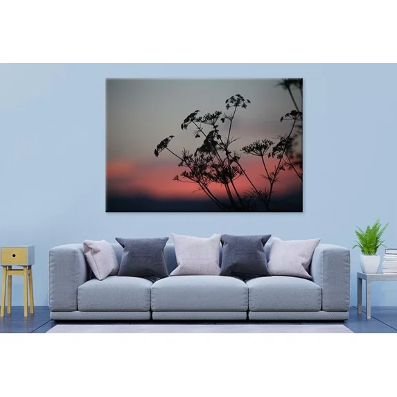 Dopaprint UNFRAMED PAPER POSTER Low Angle View Silhouette Flowering ...