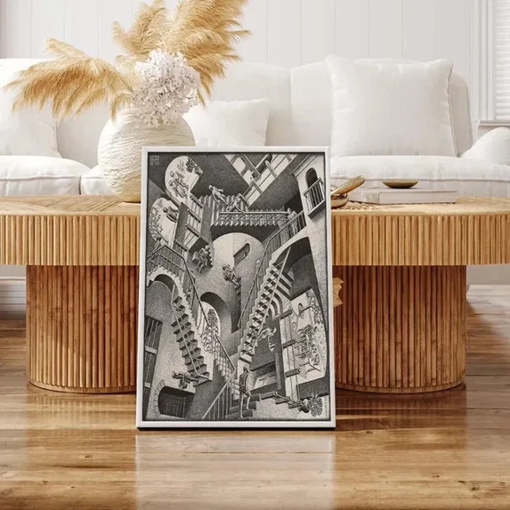 Dopaprint UNFRAMED PAPER POSTER M C Escher Relativity Wall Art Painting ...