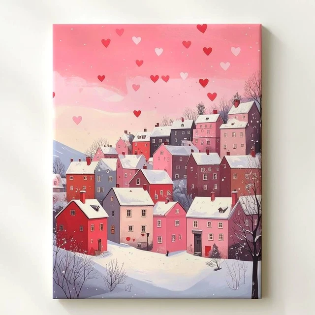 Dopaprint UNFRAMED PAPER POSTER Magical Winter Village Posterheart ...
