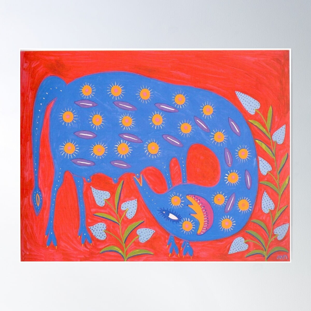 Dopaprint UNFRAMED PAPER POSTER Maria Prymachenko Long Necked And ...