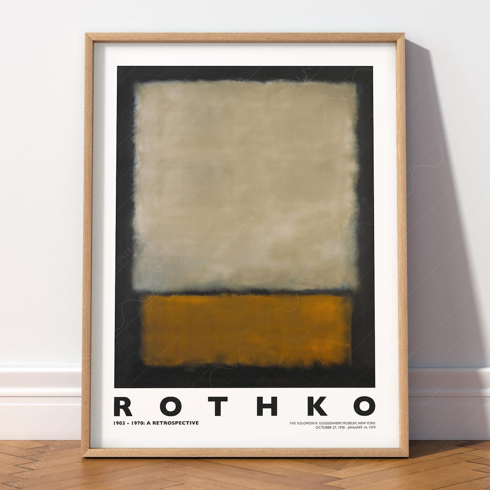 Dopaprint UNFRAMED PAPER POSTER Mark Rothko Print, Brown Abstract ...