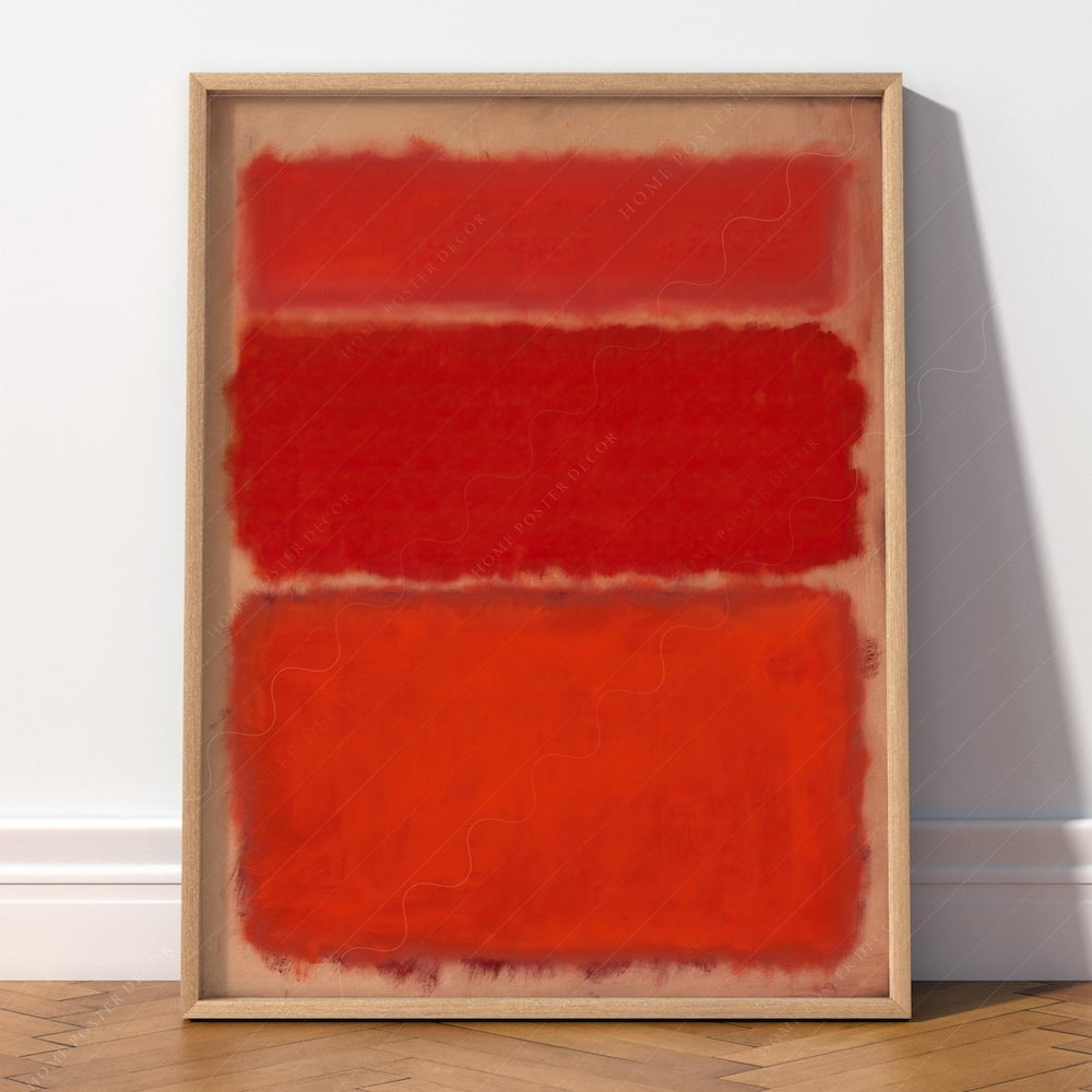 Dopaprint UNFRAMED PAPER POSTER Mark Rothko, Shades Of Red, Modern Art ...