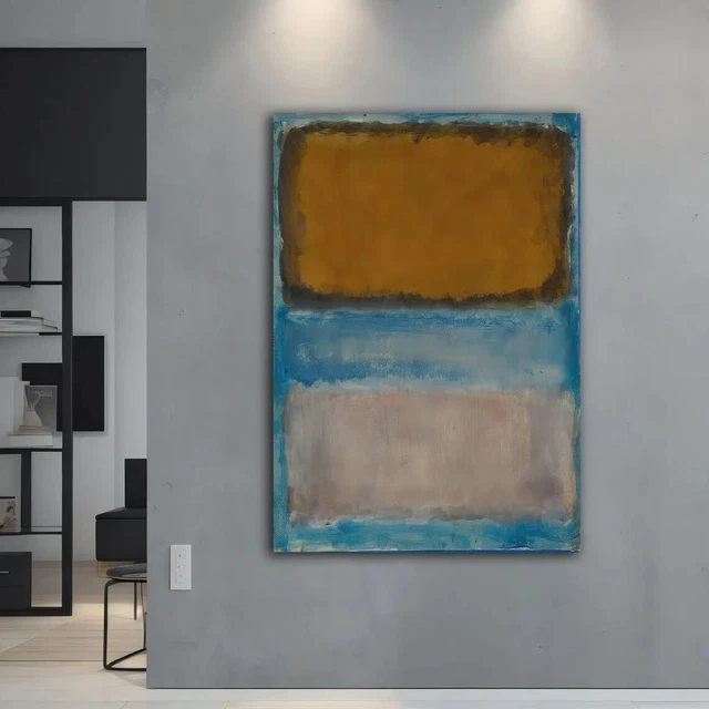 Dopaprint UNFRAMED PAPER POSTER Mark Rothko Turquoise And Brown Modern ...