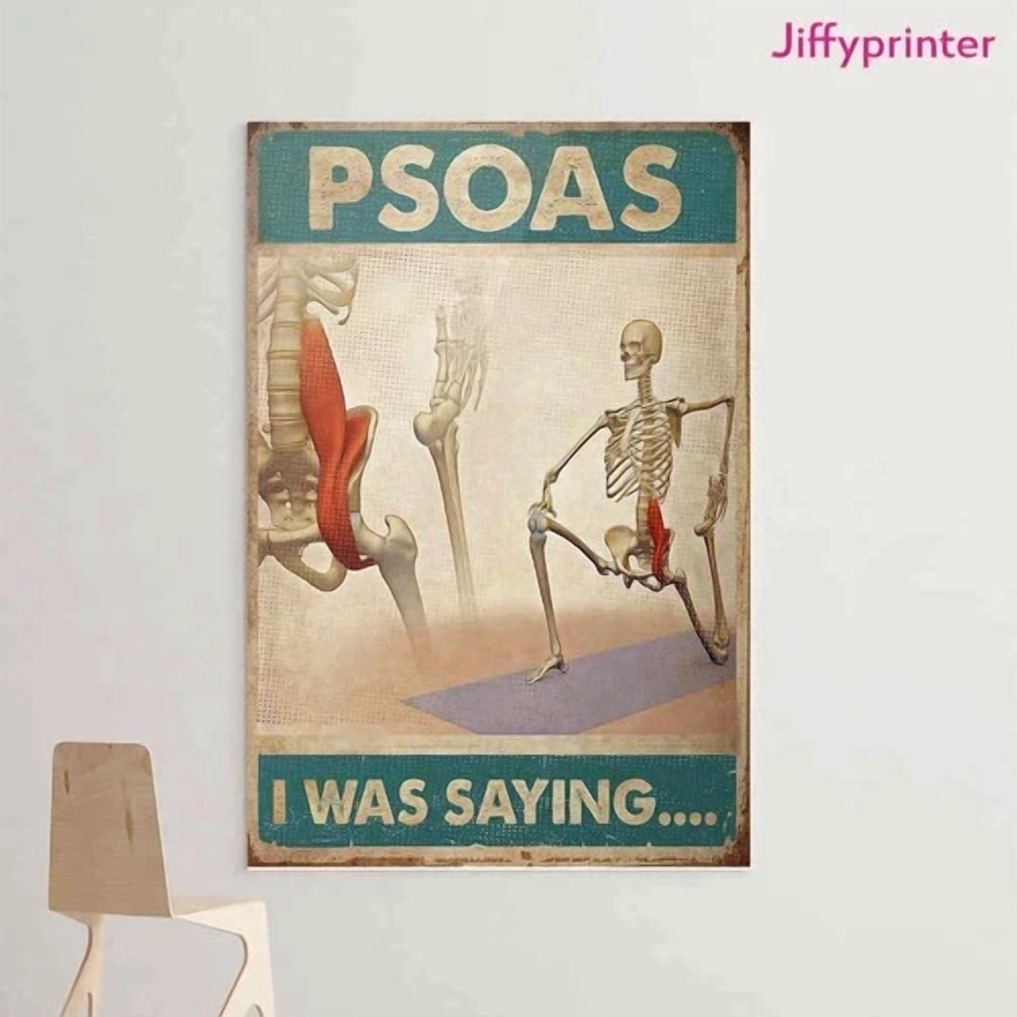 Dopaprint UNFRAMED PAPER POSTER Massage Therapist Psoas I Was Saying ...