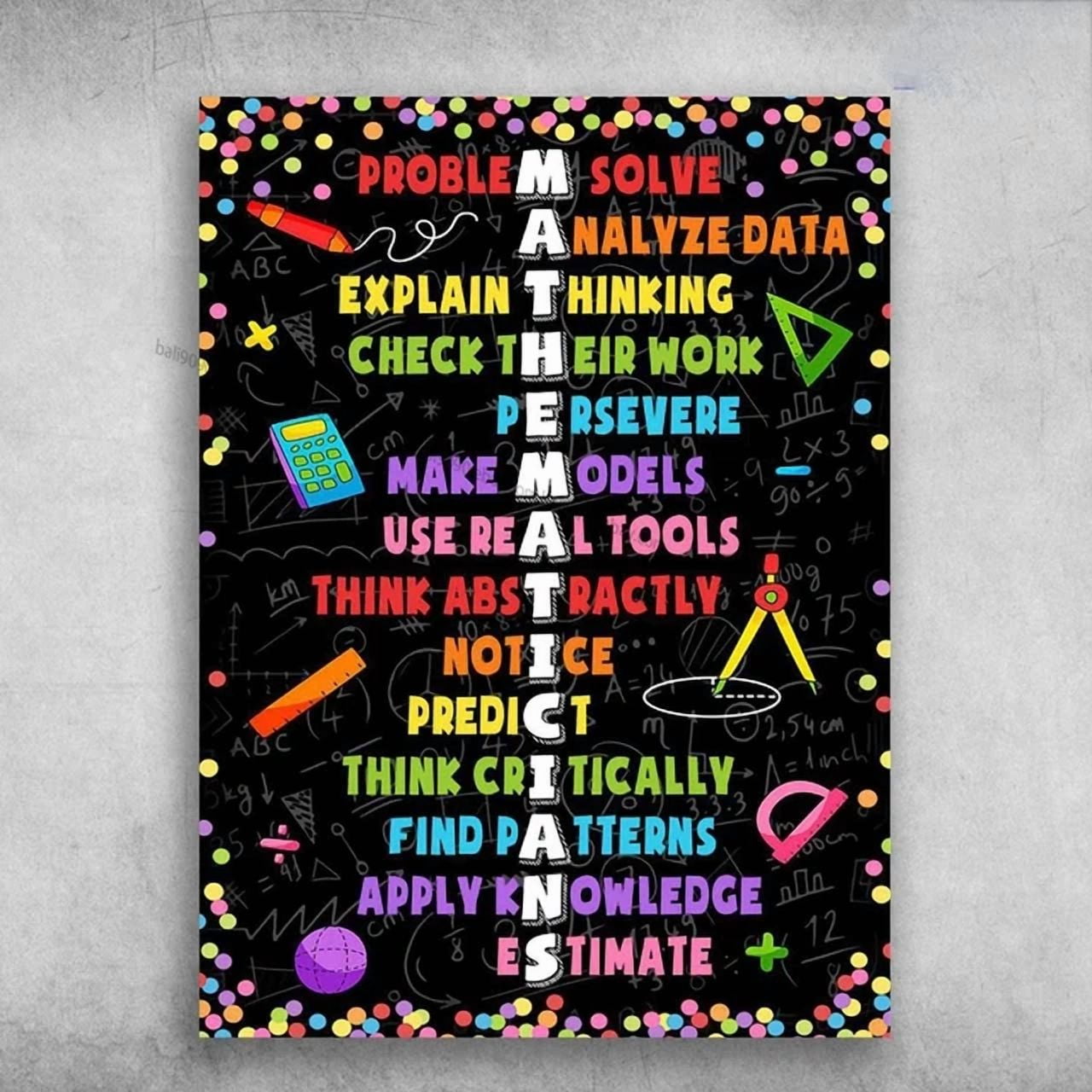 Dopaprint UNFRAMED PAPER POSTER Mathematicians Poster, Classroom Poster ...