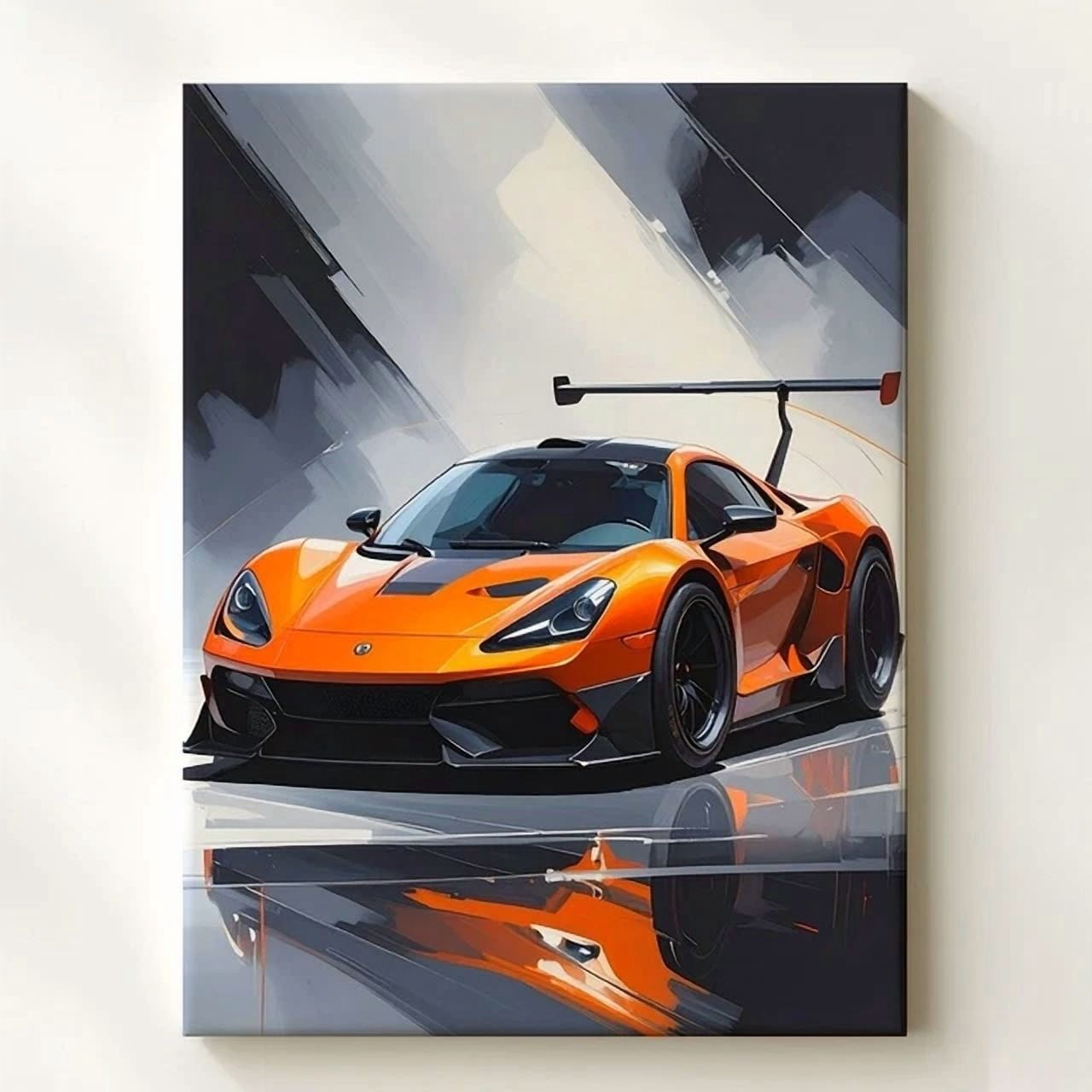 Dopaprint UNFRAMED PAPER POSTER Mclaren Senna In Orange Poster High ...